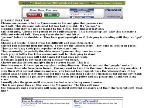 Jurassic Park Tag Lesson Plan For 1st 4th Grade Lesson Planet