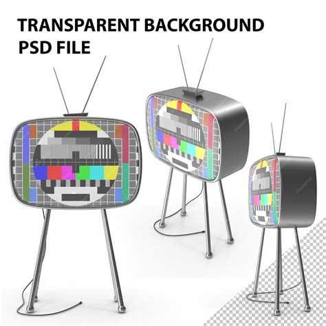 Premium Psd Old Tv Tuning Table Png