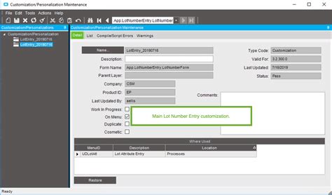 Customizing The Epicor Part Lot Entry Screen GingerHelp