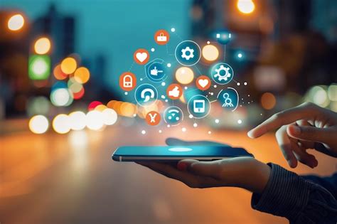 Premium Photo Social Networking Service Visual Contents And Connectivity