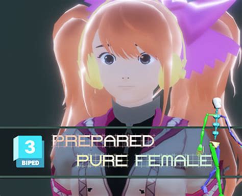 3dsmax Biped Model Rise Kujikawa Flippednormals