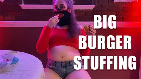 Big Burger Belly Stuffing Poppy Koch Belly Clips4sale
