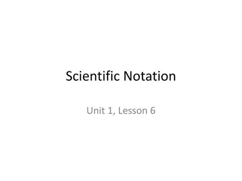 PPT Scientific Notation PowerPoint Presentation Free Download ID 2792330