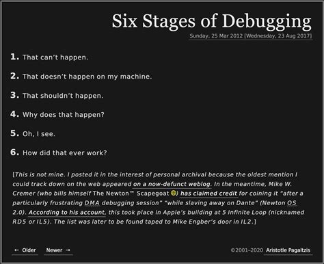 the six stages of debugging r programmerhumor