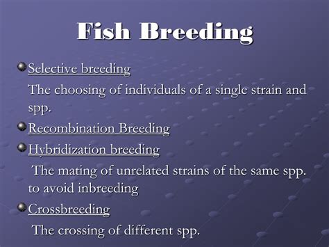 Ppt Fish Genetics And Breeding Powerpoint Presentation Free Download