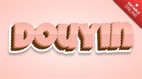 Douyin Biscuit Cake 3d Text Effect Generator