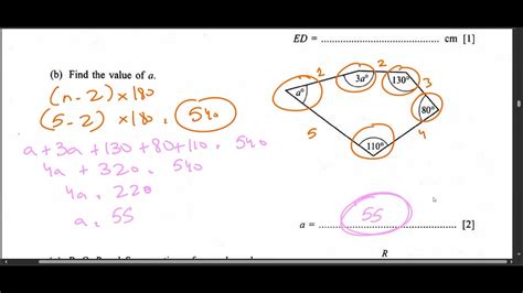 Angle Properties Of Polygons Past Paper Practice O Levels Igcse Maths Youtube