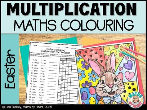 Easter Multiplication Colouring Page Teaching Resources