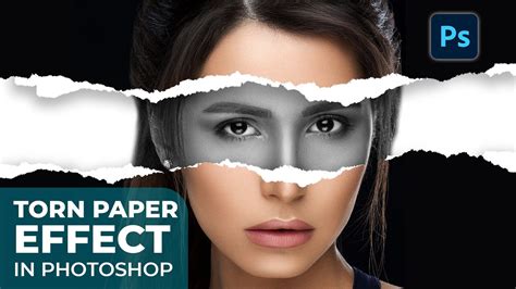 Easy Torn Paper Effect In Photoshop Photo Manipulation Photoshop Tutorial Youtube