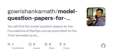 github gowrishankarnath model question papers for foundations of devops course you will find