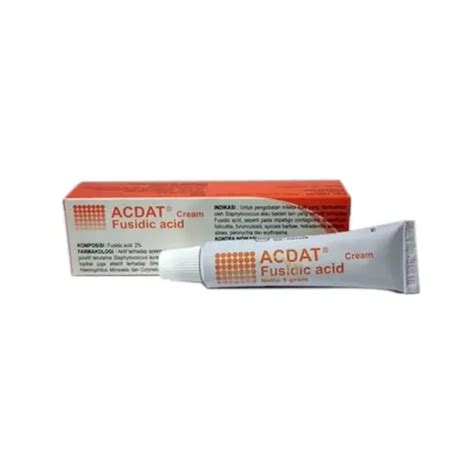 Acdat 2 Cream 5 Gr Kegunaan Efek Samping Dosis Dan Aturan Pakai
