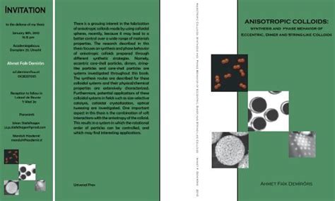 Anisotropic Colloids Universiteit Utrecht