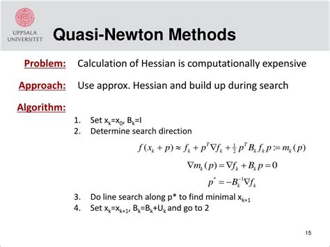 Ppt Application Of Quasi Newton Algorithms In Optimal Design Powerpoint Presentation Id2413159