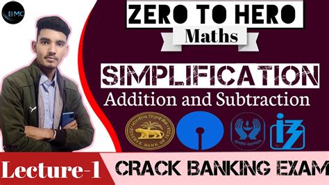 Simplification Addition And Subtraction Tricks In Maths Banking Maths Coaching Lec 1 Youtube