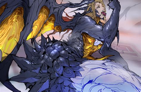 Zenos Yae Galvus And Shinryuu Final Fantasy And 1 More Drawn By