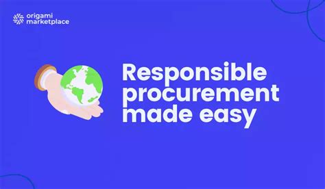 Procurement Marketplace Combining Csr And Efficiency