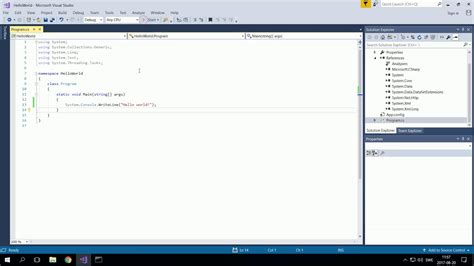 beginner s guide to c and vs2017 002 the hello world console application youtube