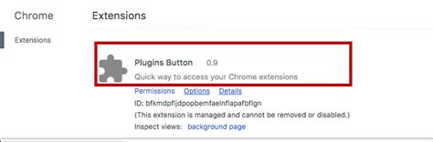 Plugins Button 0 9 Chrome Removal