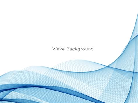 Premium Vector Blue Wave Stylish Dymanic Background