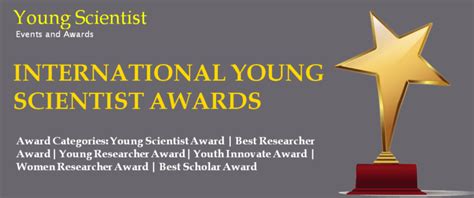 Young Scientist Awards Researcher Award Scientist Award The Young