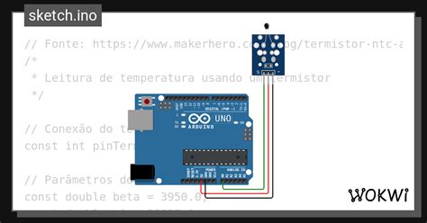 Thermistor Ntc Arduino Wokwi Esp32 Stm32 Arduino Simulator