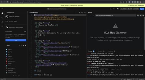 Codesandbox Link Is Broken · Issue 151 · Saleorsaleor App Template