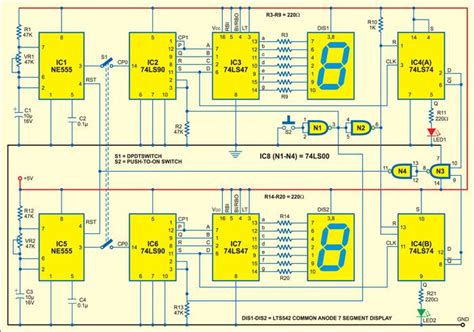 Digital Frequency Comparator Detailed Circuit Diagram Available