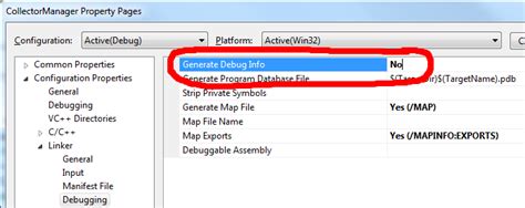 Visual Studio Disable C PDB Generation From The IDE Stack Overflow