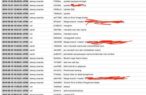 cara export git commit ke csv