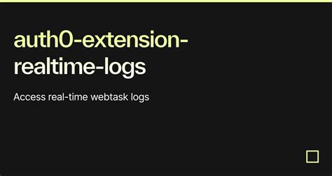 auth0 extension realtime logs codesandbox