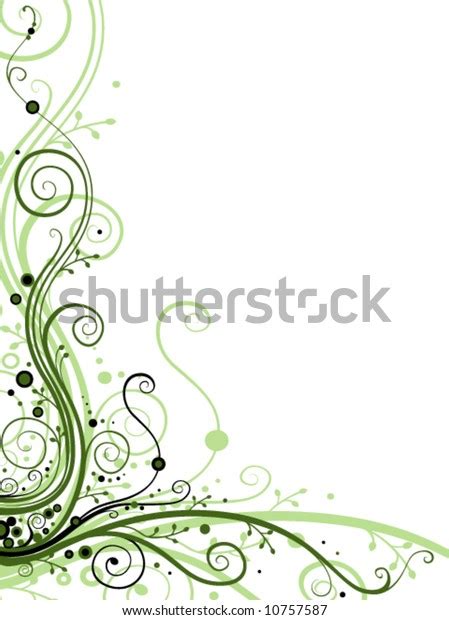 Abstract Vines Background Vector Stock Vector Royalty Free 10757587