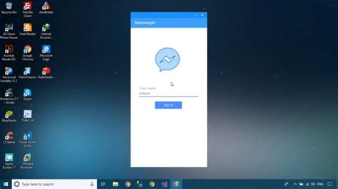 C Tutorial Material Design Chat Messenger C Application Foxlearn