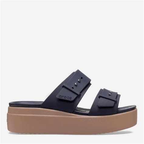 Женские шлепанцы для пляжа Crocs Brooklyn Buckle Low Wdg 207431 4lh W6 36 37 22 см Синие