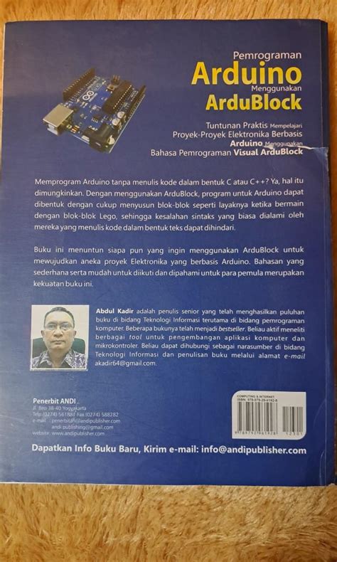Buku Pemograman Arduino Menggunakan Ardublock Abdul Kadir Buku