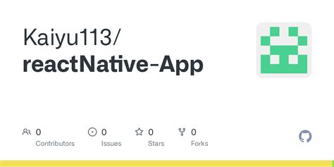 Github Kaiyu113reactnative App