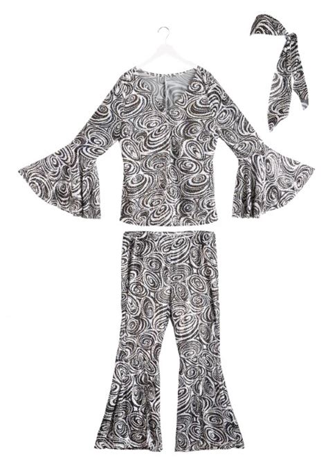 Plus Size Womens Foxy Disco Lady Costume Disco Costumes
