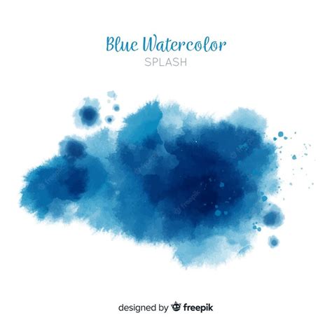 수채화 얼룩 배경 무료 벡터