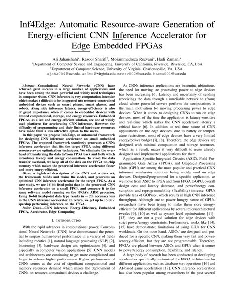 pdf inf4edge automatic resource aware generation of energy efficient cnn inference