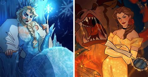 Испанский художник представил как бы выглядели принцессы Диснея стань они коварными злодейками