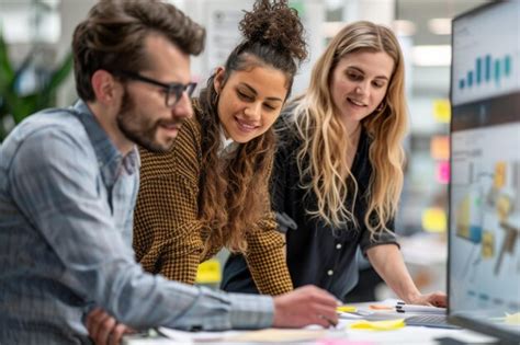 Collaborative Team Working On Project Premium Ai Generated Image