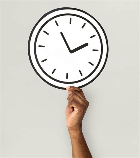 Human Hand Holding Clock Time Premium Photo Rawpixel