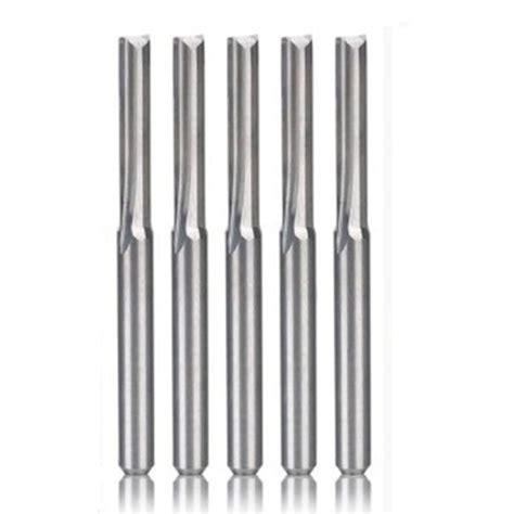 5pcs Two Flutes Spiral Carbide Mill Tool Cutters For Cnc Router