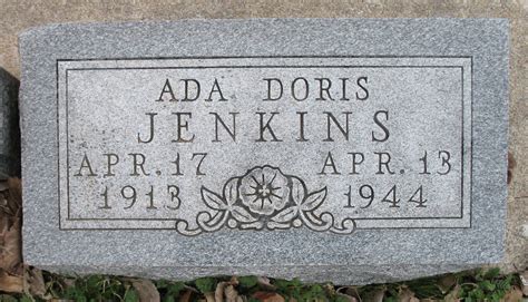 Ada Doris Sidwell Jenkins 1913 1944 Find A Grave Memorial