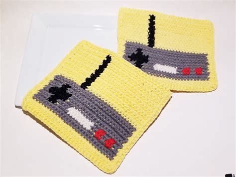 Video Game Controller Washcloth Crochet Pattern Single Crochet Sc