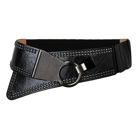 Leather Wide Waist Belt Buckle Ladies Dress Belt Hip Belt Wide Belt