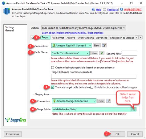 Ssis Amazon Redshift Data Transfer Task Zappysys