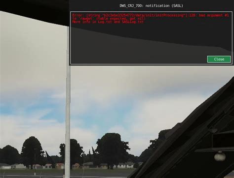 Sasl Error On First Load After Activation Crj 700 X Planeorg Forum