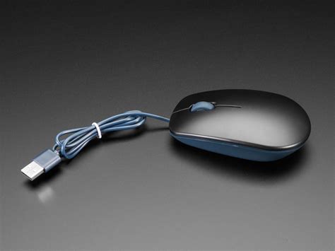 Official Raspberry Pi USB Optical Mouse Black And Gray Raspberry Pi Arduino