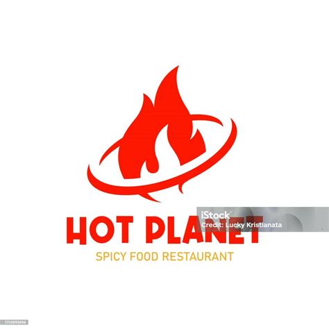 Konsep Desain Planet Api Template Planet Panas Simbol Desain Api Ilustrasi Stok Unduh Gambar