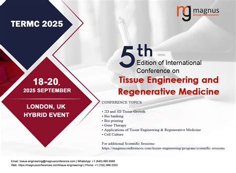 6th Edition Of International Conference On Tissue Engineering And Regenerative Medicine Submit